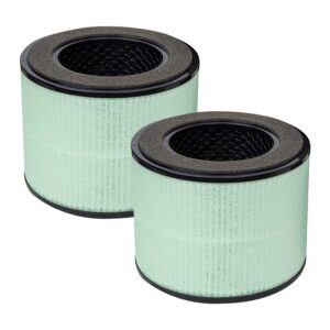 homeland goods bs-08 h13 upgraded true hepa replacement filter, compatible with partu bs-08 hepa air purifier and better filtration 2 pack