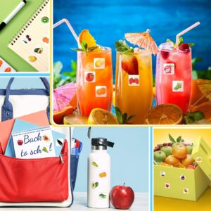 600 Pcs Fruits Vegetable Stickers for Kids Fruits Vegetable Photos Stickers Garden Stickers Realistic Food Fruit Stickers Teachers Student Stickers for Classroom Theme Party Favor (Fruits Vegetable)