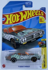 hot wheels 2022 - '71 dodge charger - hw art cars - 5/10