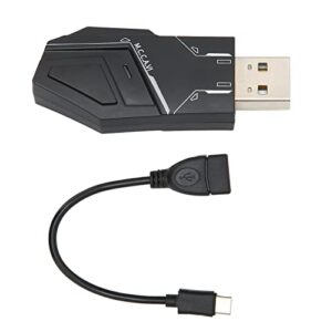 fastuu wirelesscontrolleradapter, usbwirelesscontrolleradapter exquisite plugandplay portable durable black for pc