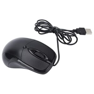 Zopsc-1 Ergonomic Game Mouse 1200 DPI Optical Corded USB Mouse Gaming Mice for Laptop PC Gamers Desktop Computer Laptop, Black