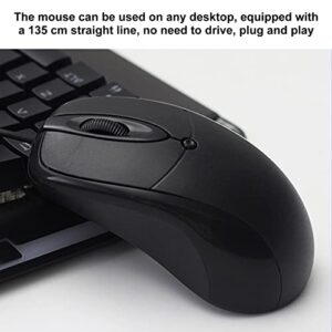 Zopsc-1 Ergonomic Game Mouse 1200 DPI Optical Corded USB Mouse Gaming Mice for Laptop PC Gamers Desktop Computer Laptop, Black