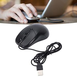 Zopsc-1 Ergonomic Game Mouse 1200 DPI Optical Corded USB Mouse Gaming Mice for Laptop PC Gamers Desktop Computer Laptop, Black