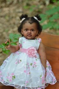 icradle 28 inch toddler reborn doll girl black reborn baby african american silicone baby dolls weighted cloth body brown eyes handmade doll toys for children gifts