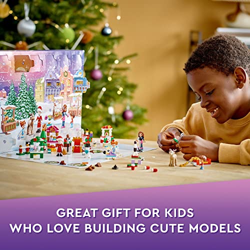 LEGO Friends 2022 Advent Calendar 41706 Building Toy Set; 24 Gifts and Holiday Toys, Including Santa’s Sleigh; for Kids, Boys and Girls, Ages 6+ (312 Pieces)