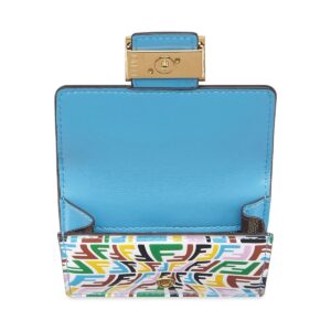 FENDI Vertigo Baguette Multicolor Leather Small Trifold Wallet 8M0395