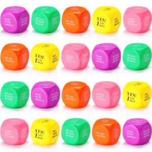 zhehao 20 pieces motivational stress ball bulk for adults square shape brain stress relief balls quotes foam dice for kids classroom school supplies social emotional learning anxiety toys, 5 colors