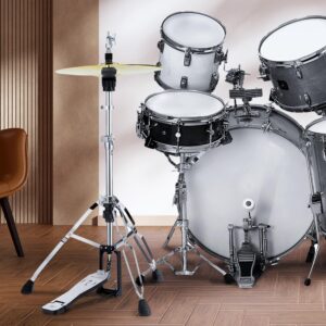 Starfavor Hi-Hat Stand Double Braced 3-Leg with Non-Slip Rubber Feet Adjustable Height 30.71''-36.22'', Premium Zinc Alloy Frame for Sturdiness ST-700