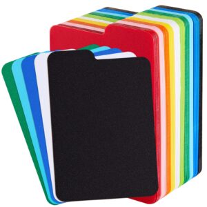 card dividers multicolor pp trading card page dividers playing card separator for office card and sports cards gathering storage supplies, 2.6 x 3.8 inch, 10 colors (100 pcs)