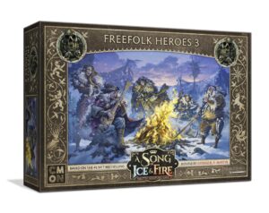 cmon a song of ice and fire tabletop miniatures game free folk heroes iii box set - champions of the wild north, strategy game for adults, ages 14+, 2+ players, 45-60 minute playtime, made