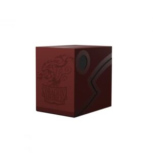 dragon shield card deck box – blood red/black 150ct – durable and sturdy tcg, ocg card storage – compatible with mgt, magic the gathering, commander decks, pokemon, yugioh