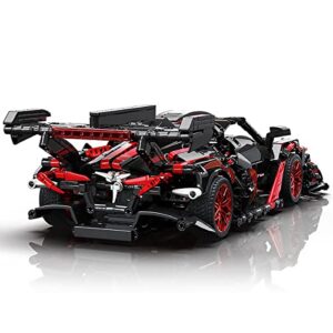 NEWRICE Apolo Super Sports Car Building Blocks Kit,1:14 Scale Car Model Building Toys,Adult Collectible Race Car,for 15+ Year Boys,Adult(1391 Pieces)