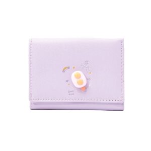 sunwel fashion girls cute 3d popsicle ice cream tri-folded wallet small wallet cash pocket card holder id window purse for women girls