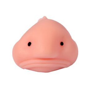 fpxphonix blobfish blob ugly fish weird stuffed squishy squishie squeeze mochi toy, plush toy for anxiety relief funny for kids and adults