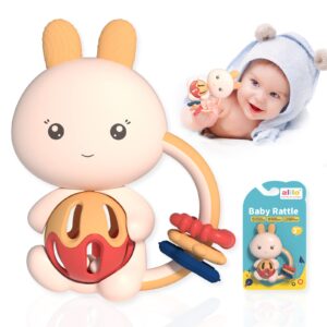 alilo bunny baby rattle 0-3-6 months, baby rattles 6 to 12 months, baby toys 0-6-12 months newborn toys infant baby boy girl gift…