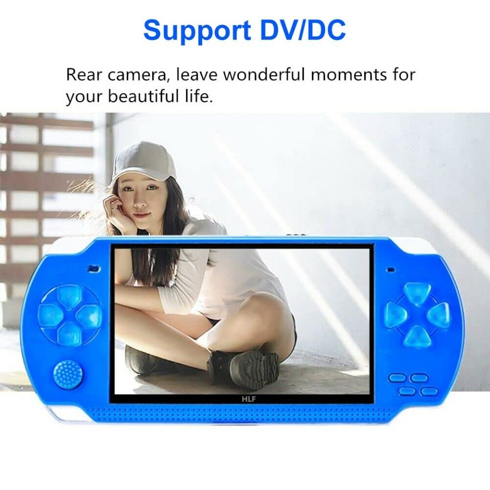 SLEE 4.3 for PXP Portable Handheld Video Gaming Console Player 10000 Game Built-in 8GB Blue Colour