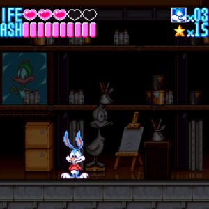 Tiny Toon Adventures: Buster Busts Loose! - Reproduction Video Game Cartridge