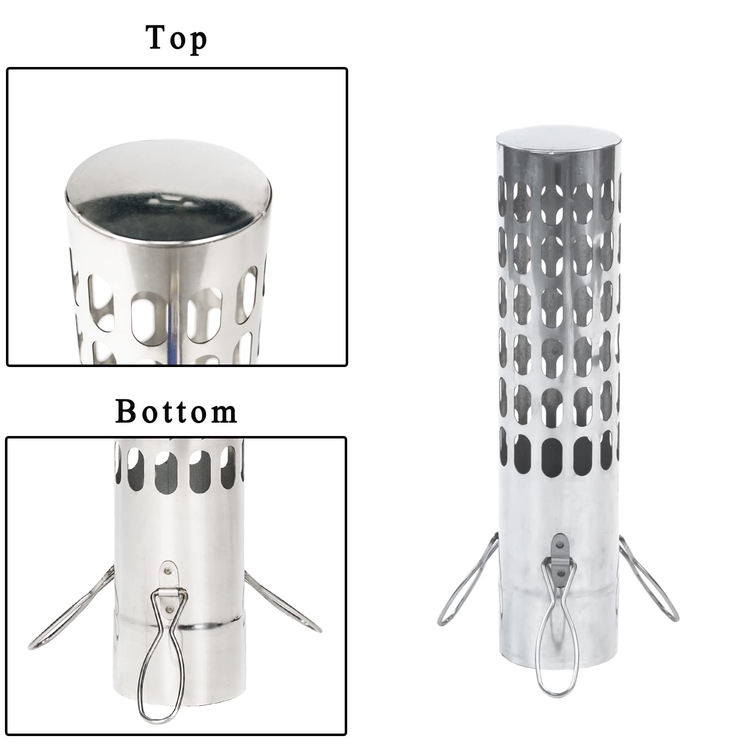 SoloWilder Spark Arrestor Stainless Steel Stove Pipe 2.36 inch Chimney Rain Cap 10.3 inch Extend Exhaust