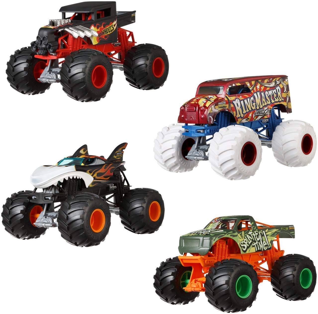 Hot Wheels Monster Truck 1:24 Scale 2022 Rhinomite Giant Wheels for Kids Age 3 to 8 Years Old Great Gift Toy Trucks Large Scale