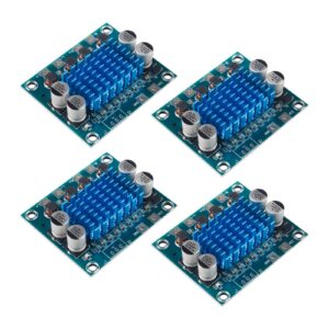 qccan 4pcs tpa3110 audio amplifier board, tpa3110 xh-a232 30w+30w 2.0 channel digital stereo audio power amplifier board 8-26v 3a