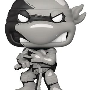 POP Teenage Mutant Ninja Turtles - Michelangelo (PX Previews Exclusive) Black & White Chase Funko Vinyl Figure (Bundled with Compatible Box Protector Case)