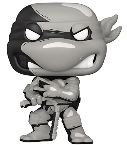 POP Teenage Mutant Ninja Turtles - Michelangelo (PX Previews Exclusive) Black & White Chase Funko Vinyl Figure (Bundled with Compatible Box Protector Case)