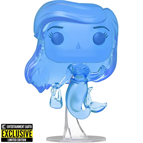 POP Disney: The Little Mermaid - Ariel (Blue Translucent) Entertainment Earth Exclusive Funko Vinyl Figure (Bundled with Compatible Box Protector Case)