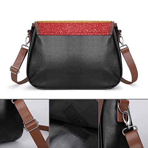 Rainbow Flag Gay Pride Women's Shoulder Bag PU Leather Crossbody Bags Purses With Shoulder Strap For Casual Travel