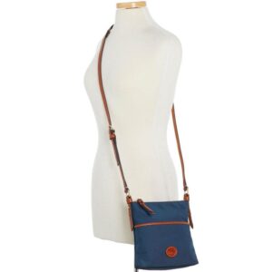 Dooney & Bourke Nylon Letter Carrier Crossbody (Navy)