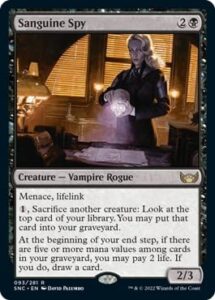 magic: the gathering - sanguine spy (093) - foil - streets of new capenna