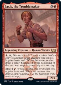 magic: the gathering - jaxis, the troublemaker (112) - streets of new capenna