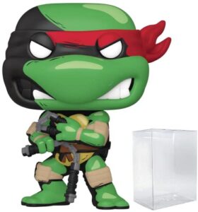 pop teenage mutant ninja turtles - michelangelo (px previews exclusive) funko vinyl figure (bundled with compatible box protector case)