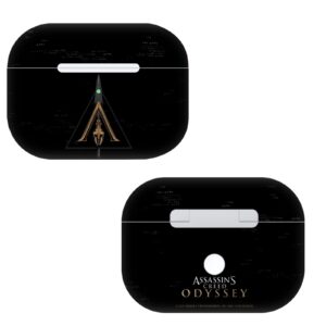 head case designs officially licensed assassin's creed crest & broken spear odyssey artwork vinyl sticker skin decal cover compatible with apple airpods pro