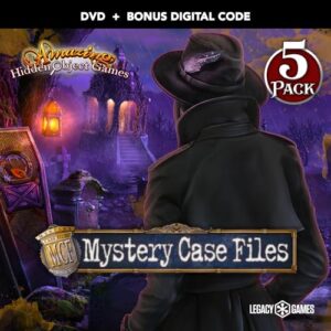 legacy games amazing hidden object games for pc: mystery case files (5 game pack) - pc dvd with digital download codes