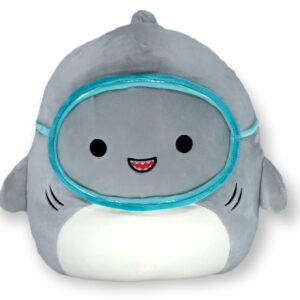 SQUISHMALLOW KellyToys - 12 Inch (30cm) - Gordon The Shark with Scuba Mask Sealife Squad - Super Soft Plush Toy Animal Pillow Pal Buddy Stuffed Animal Birthday Gift