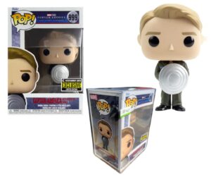 captain america with prototype shield pop! vinyl - ee exclusive bundle with ecotek pop protector