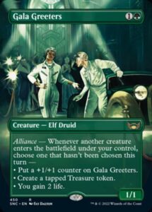 magic: the gathering - gala greeters (450) - borderless - foil - streets of new capenna