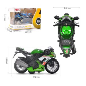 Toy Motorcycles, Diecast Motorcycle Toy with Music Lighting,Toy Motorcycle for Kids 3-5,Toy Motorcycles for Boys(Blue)