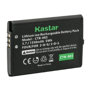 kastar battery 1-pack replacement for nintendo 3ds ctr-003 rechargeable battery, nintendo 2ds game console, nintendo 3ds game console, nin 3ds game console ctr003