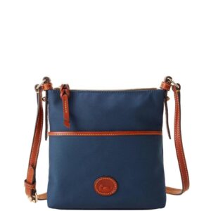 dooney & bourke nylon letter carrier crossbody (navy)