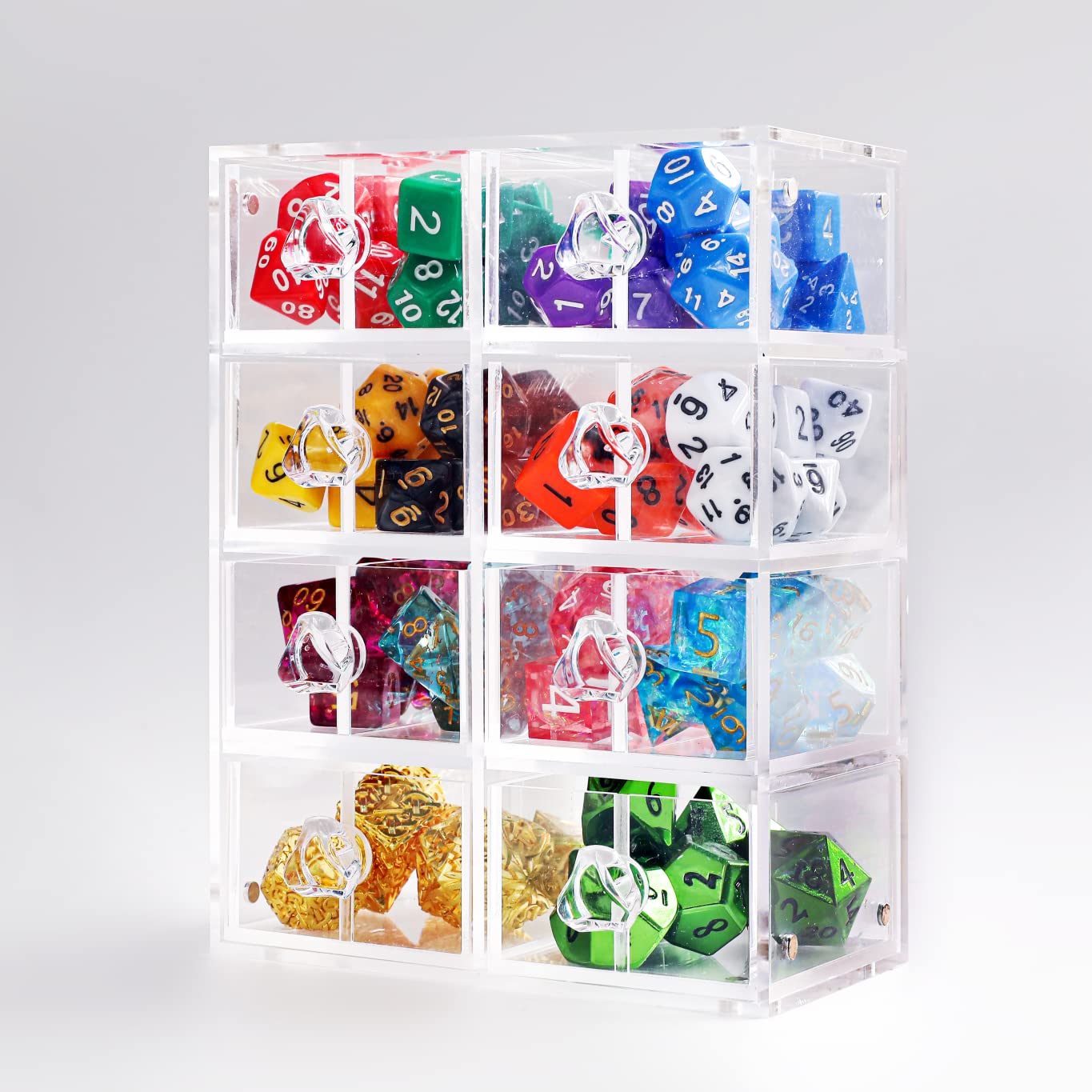 KakapopoTCG Dice Archive - Dice Display and Storage Box for your dice collection DnD Items dice goblin dice addiction dice case dice display TTRPG