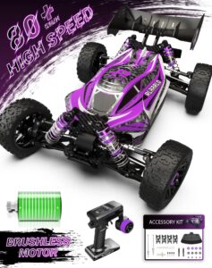 riaario 1:14 rtr brushless fast rc cars for adults, max 63mph hobby rc truck, 4x4 remote control car for boys with carbon fiber chassis & metal gear, oil filled shocks electric vehicle buggy for kids