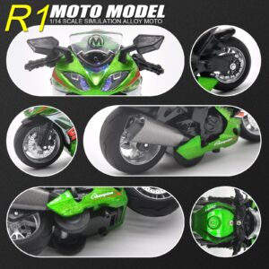 Toy Motorcycles, Diecast Motorcycle Toy with Music Lighting,Toy Motorcycle for Kids 3-5,Toy Motorcycles for Boys (Green)