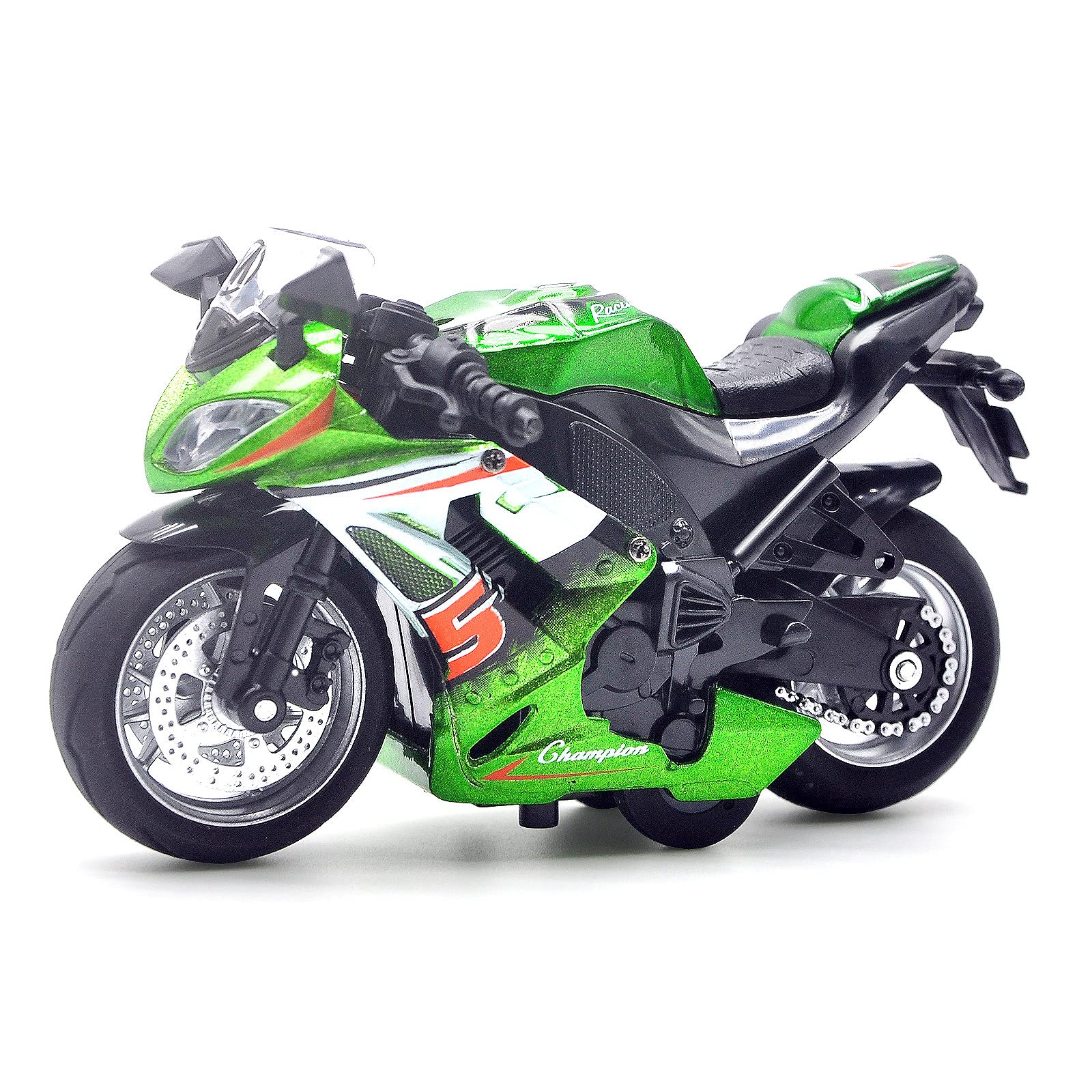 Toy Motorcycles, Diecast Motorcycle Toy with Music Lighting,Toy Motorcycle for Kids 3-5,Toy Motorcycles for Boys (Green)