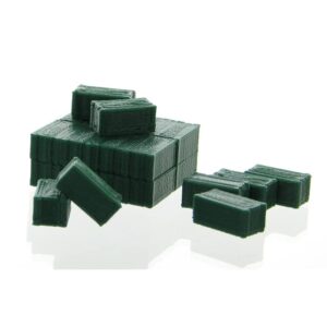 standi toys inc. 1/64 green plastic square hay bales 24 total (16 in stack) 64-306-gr