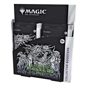 magic: the gathering double masters 2022 collector booster box | 4 count (pack of 1) (total 60 magic cards)