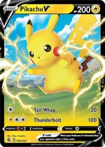 pikachu v - 086/264 - ultra rare - sword & shield - fusion strike