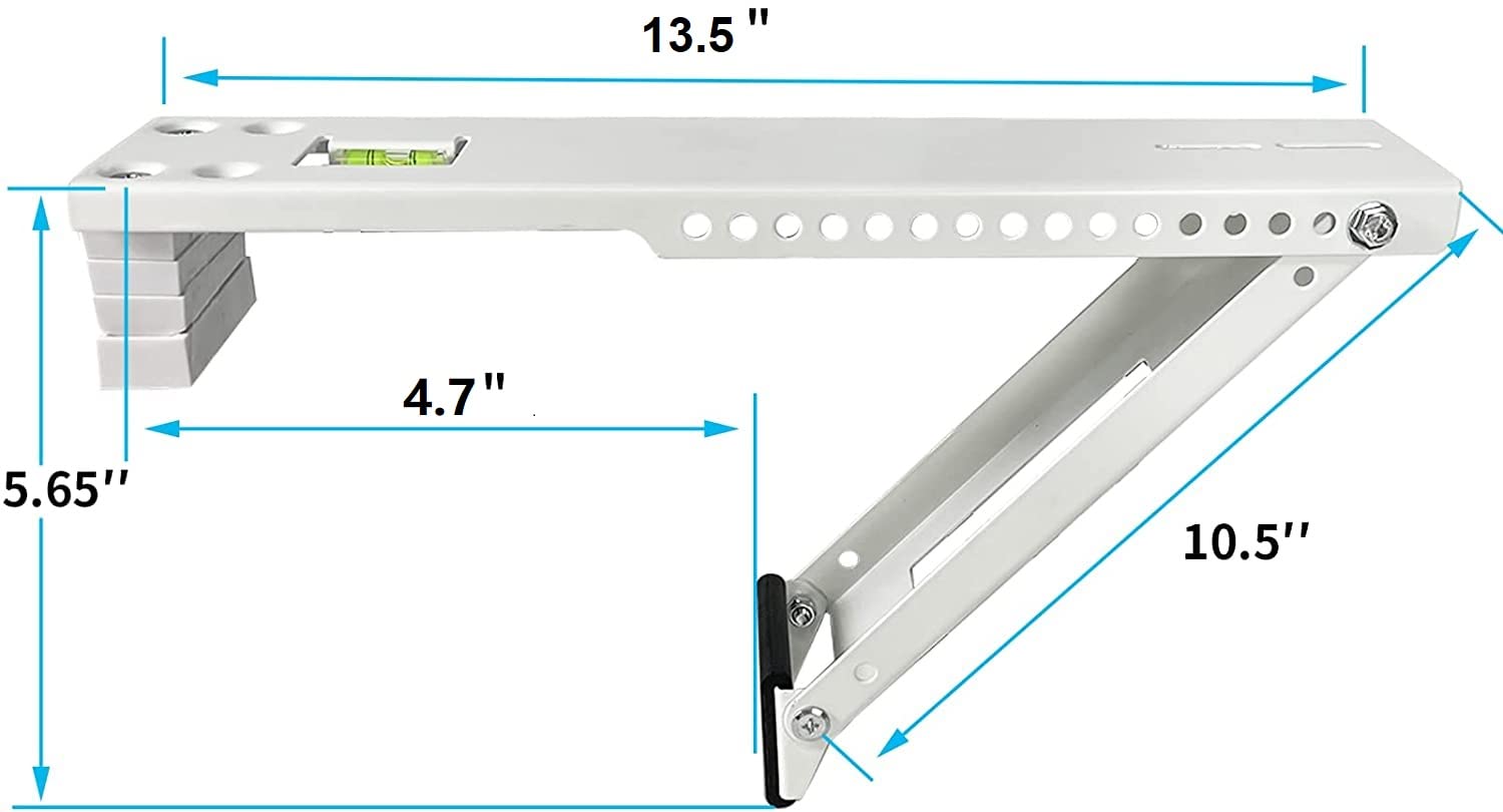 Window Air Conditioner Support Bracket, Universal AC Unit Window Brackets Light Duty, Up to 85 lbs.