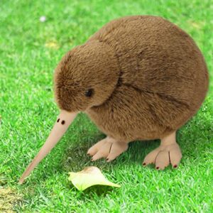 Kiwi Bird Plush Toy, Stuffed Animal Furry Kiwi Plushie Doll, Soft Fluffy Like Real Bird Hugging Toy - Present for Every Age & Occasion