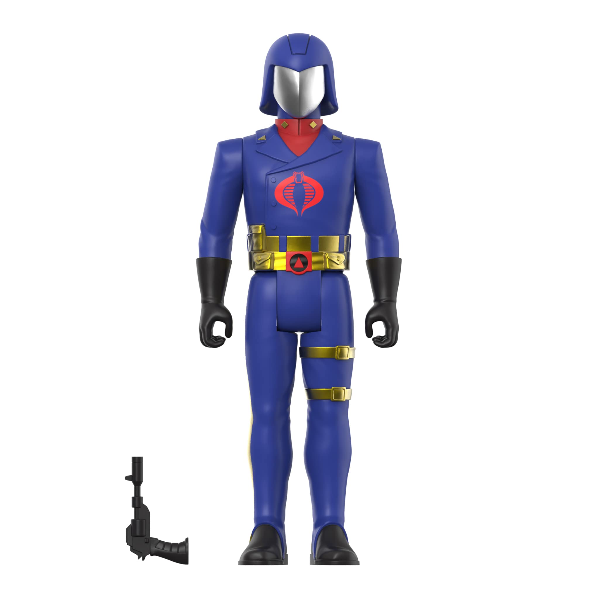 Super7 G.I. Joe Cobra Commander (Toy Colors) 3.75 in Reaction Figure